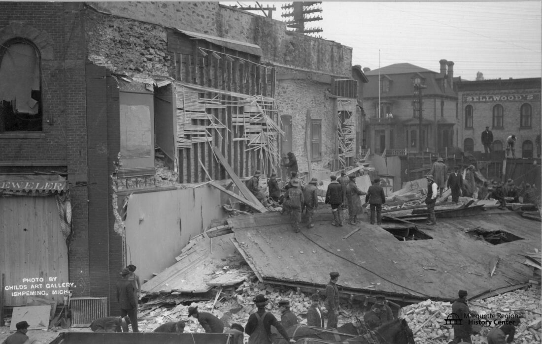 Explosion at Miner’s National Bank in Ishpeming, Nov. 5, 1905 | News ...